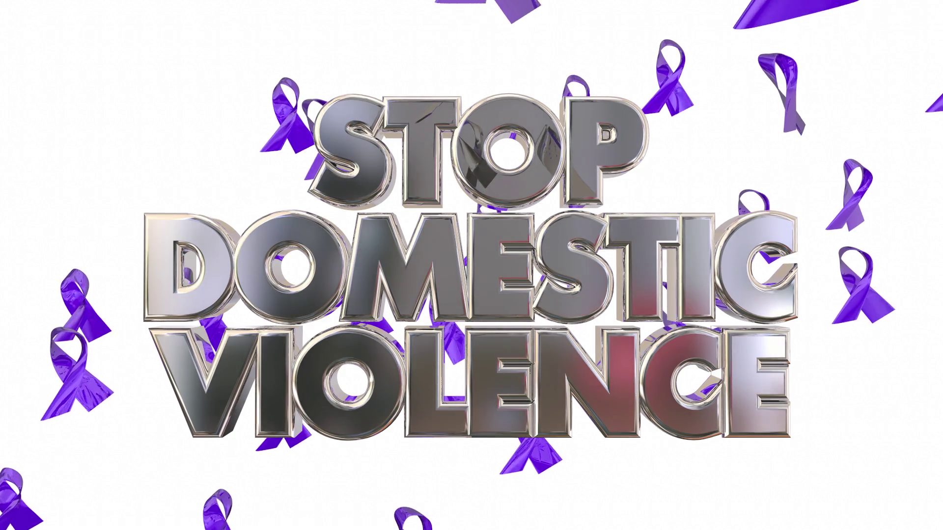 Stop Domestic Violence Awareness Ribbons Stock Motion Graphics SBV ...