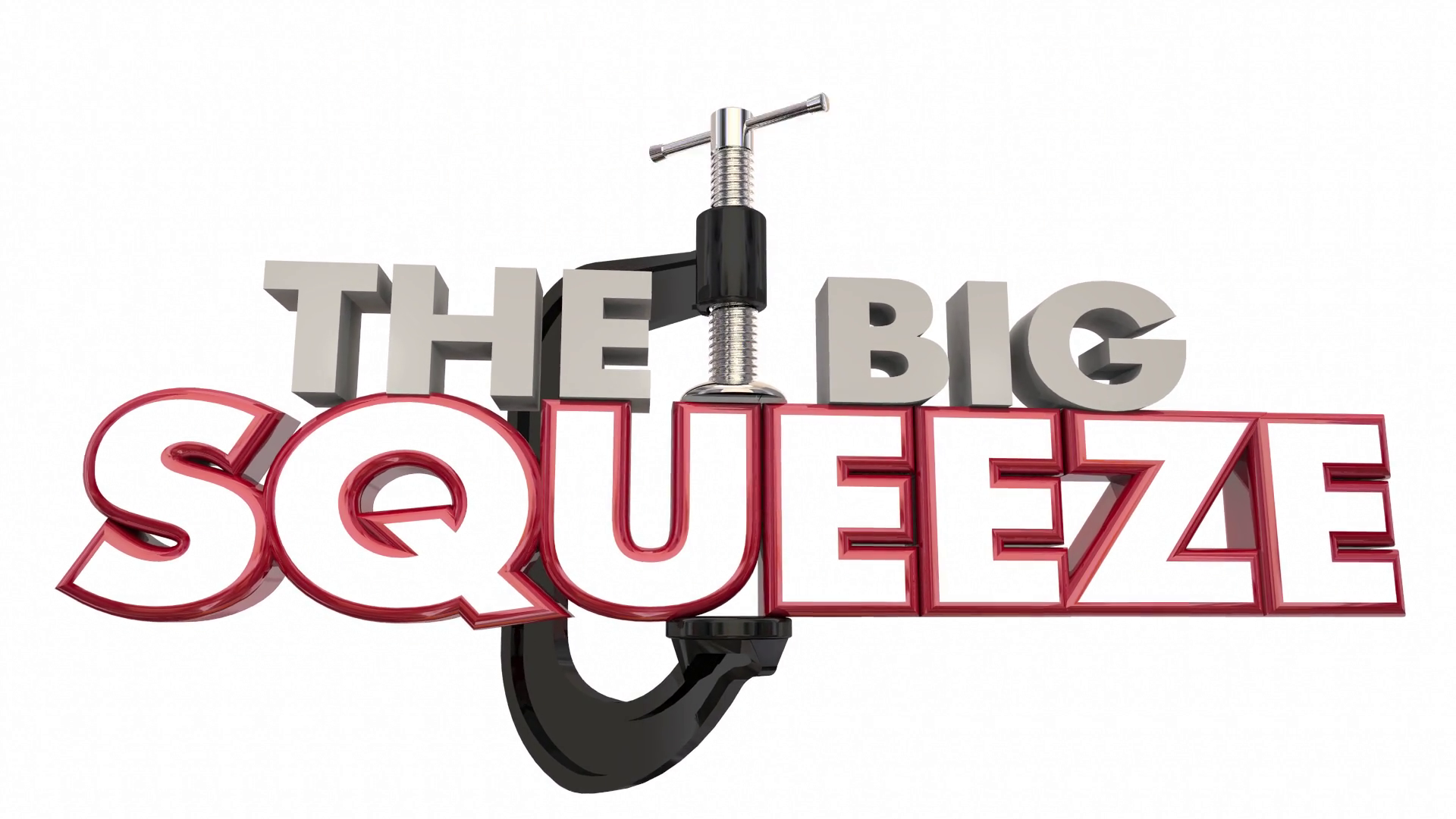 The Big Squeeze Words Clamp Vice Pressure 3d Animation Motion ...