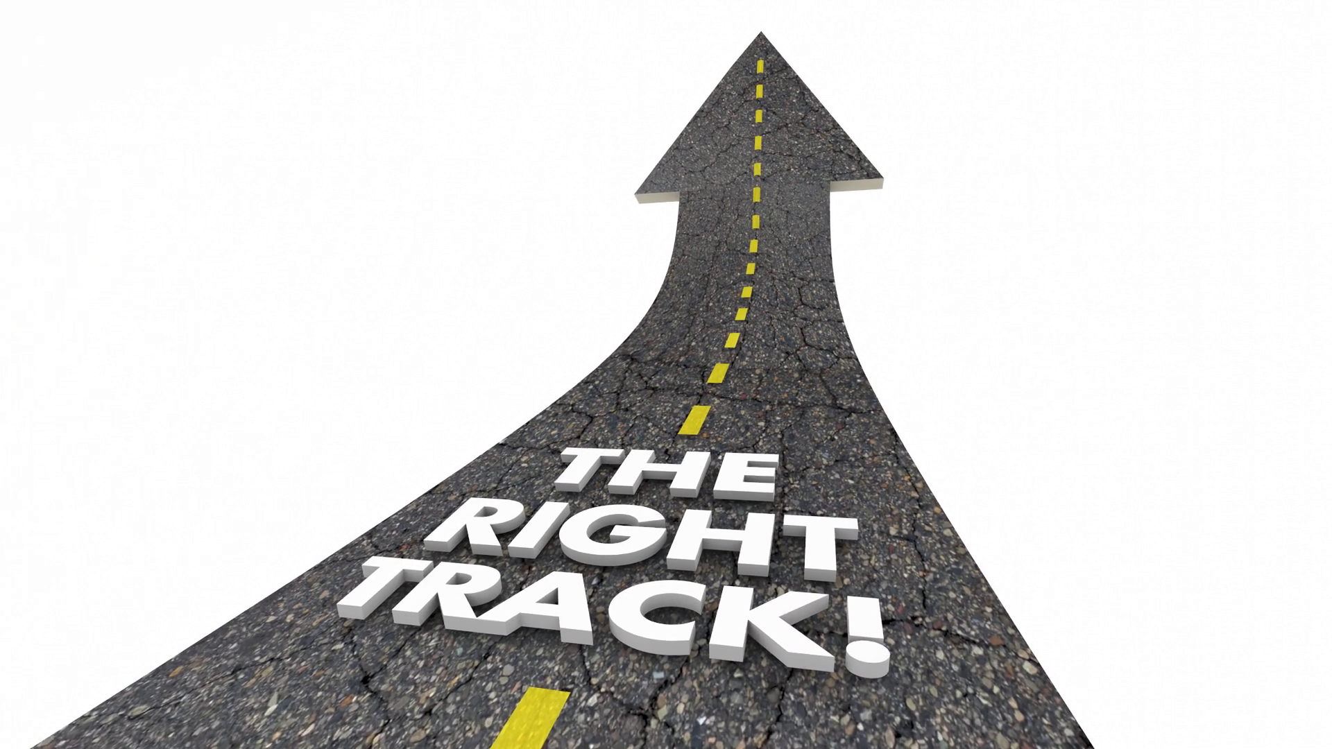 The Right Track Road Street Words Best Path 3 D Animation Motion ...