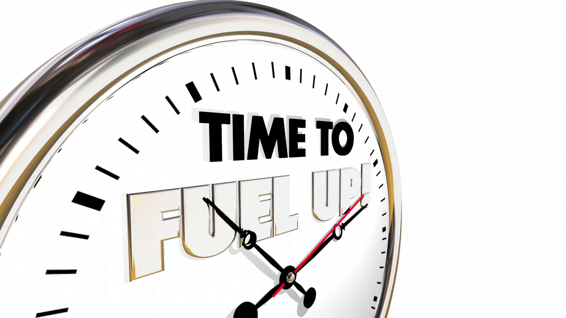 Time To Fuel Up Energize Clock Nutrition Eat Stock Motion Graphics SBV ...