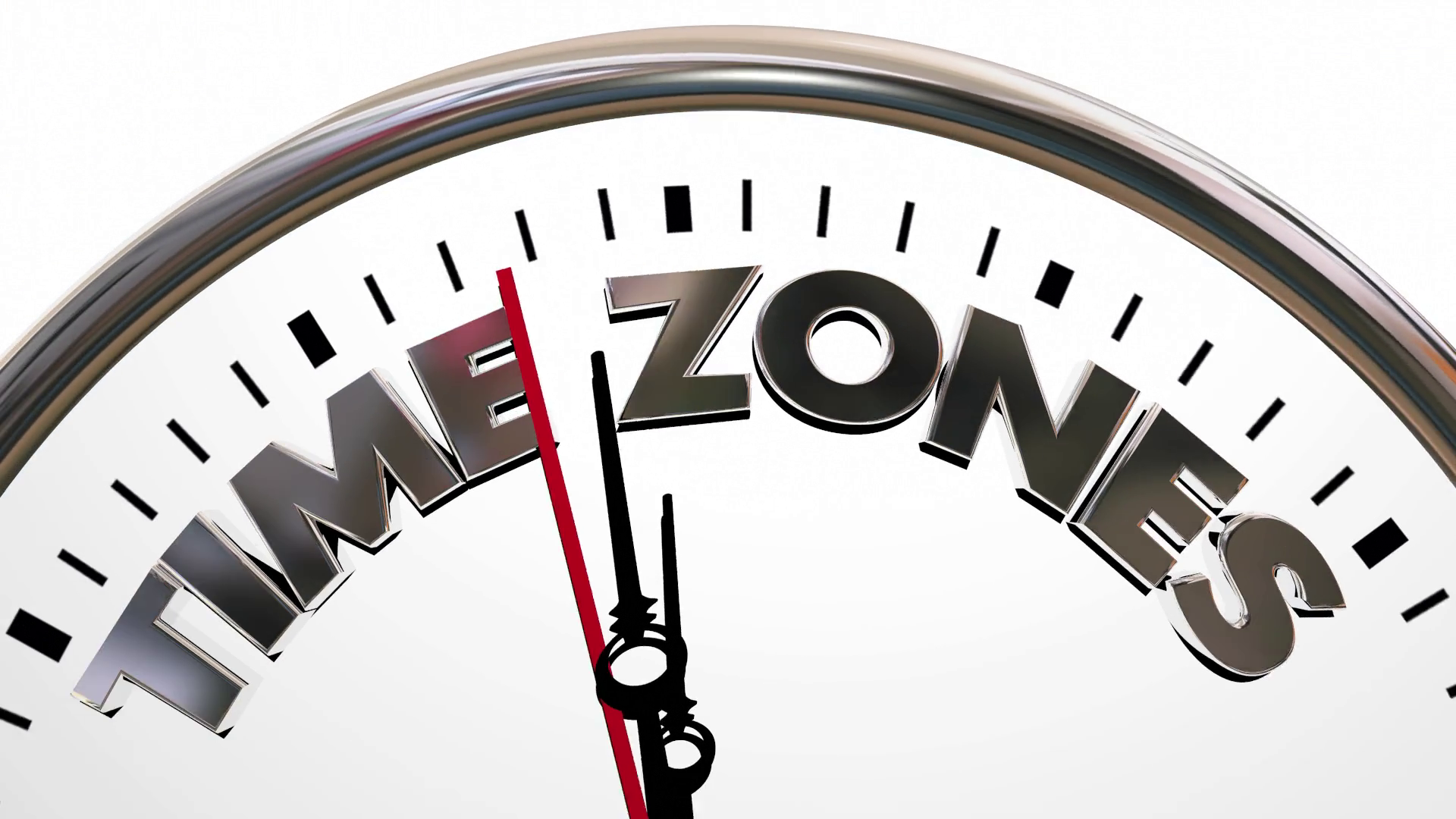Time Zones International Hours Clock Words 3d Animation Motion Background Storyblocks