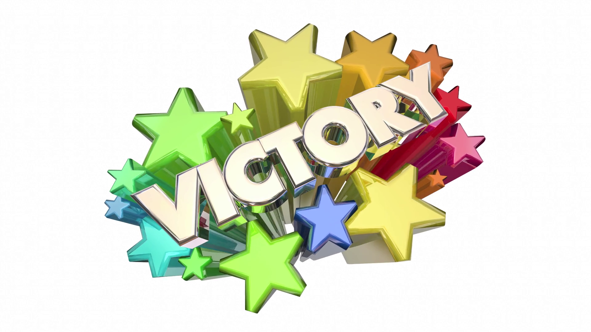 Victory Stars Winning Competition Winner Celebration 3 D Animation ...