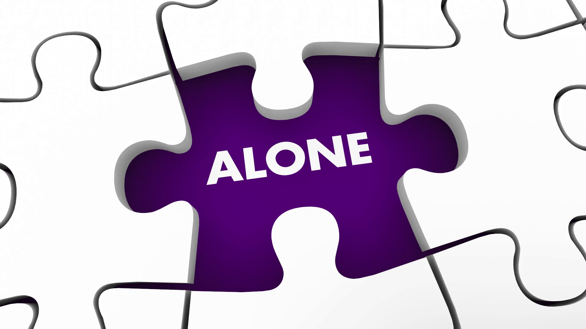 Alone Vs Together Collaboration Partnership Group Team Puzzle 3 D ...