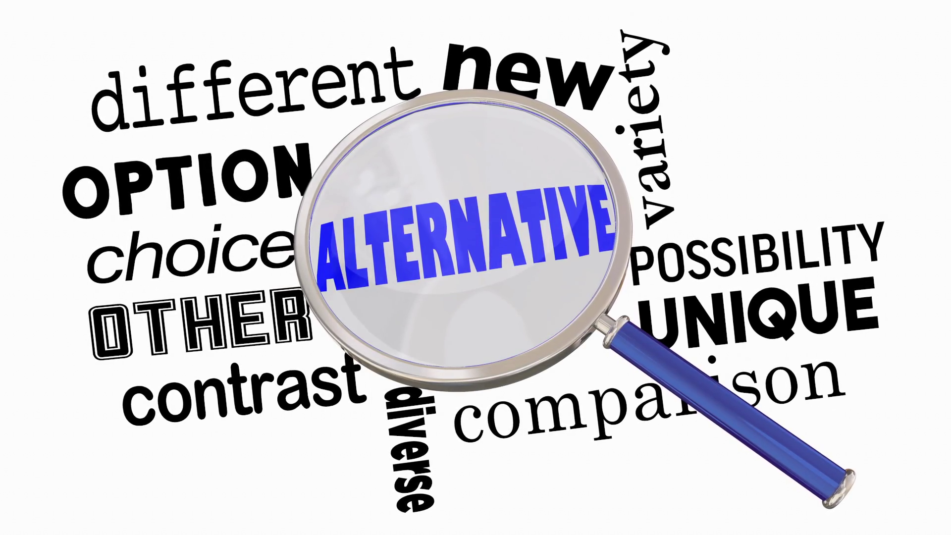 Alternative Options Choices Different Stock Motion Graphics SBV ...