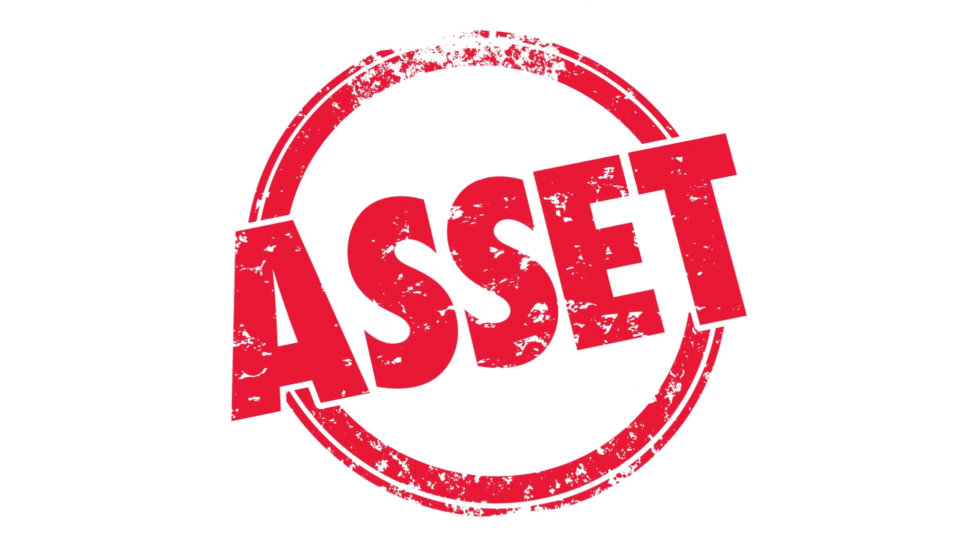 Asset Valuable Property Own Value Stamp 3 D Animation Motion Background ...