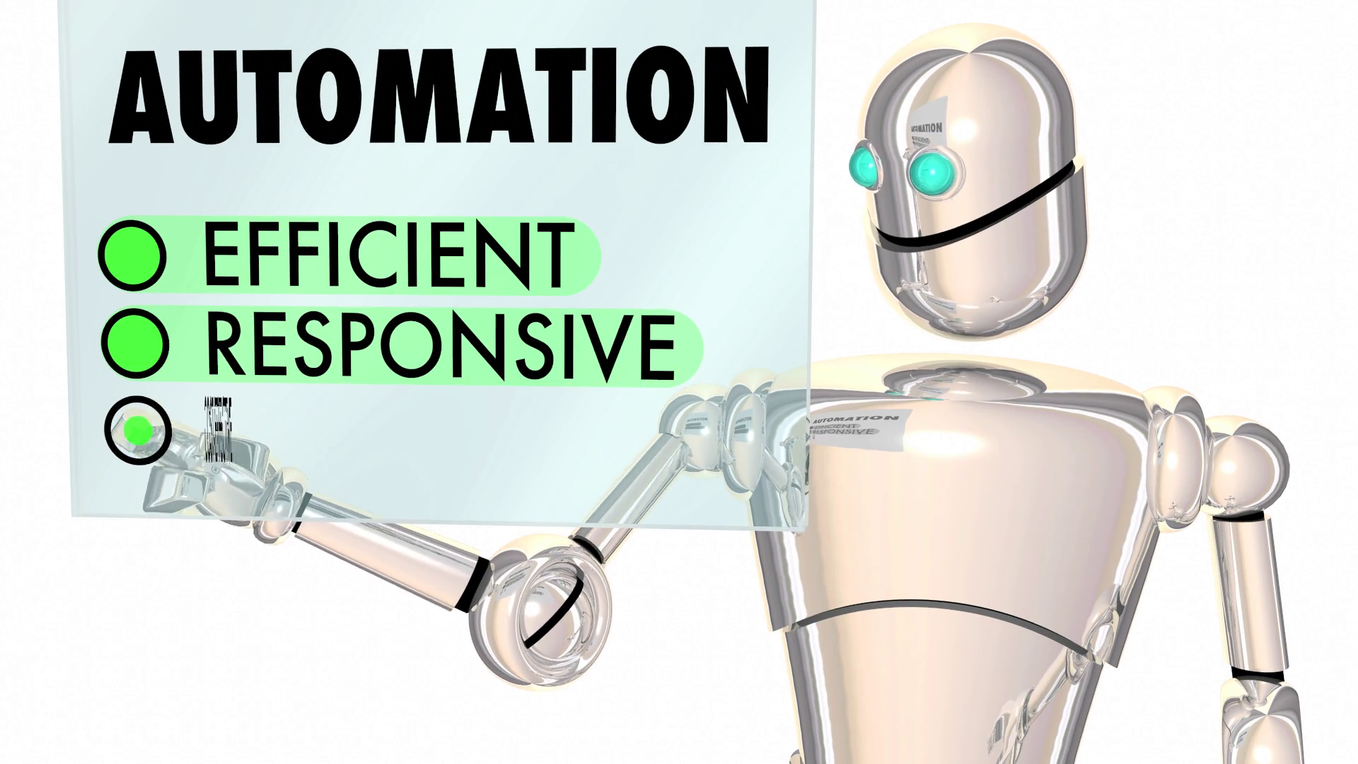 Automation Robot Improve Process Automated System 3 D Animation Motion ...