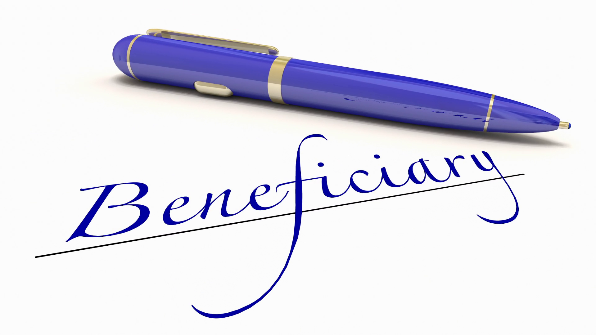 Beneficiary Signing Name Pen Insurance Stock Motion Graphics SBV ...