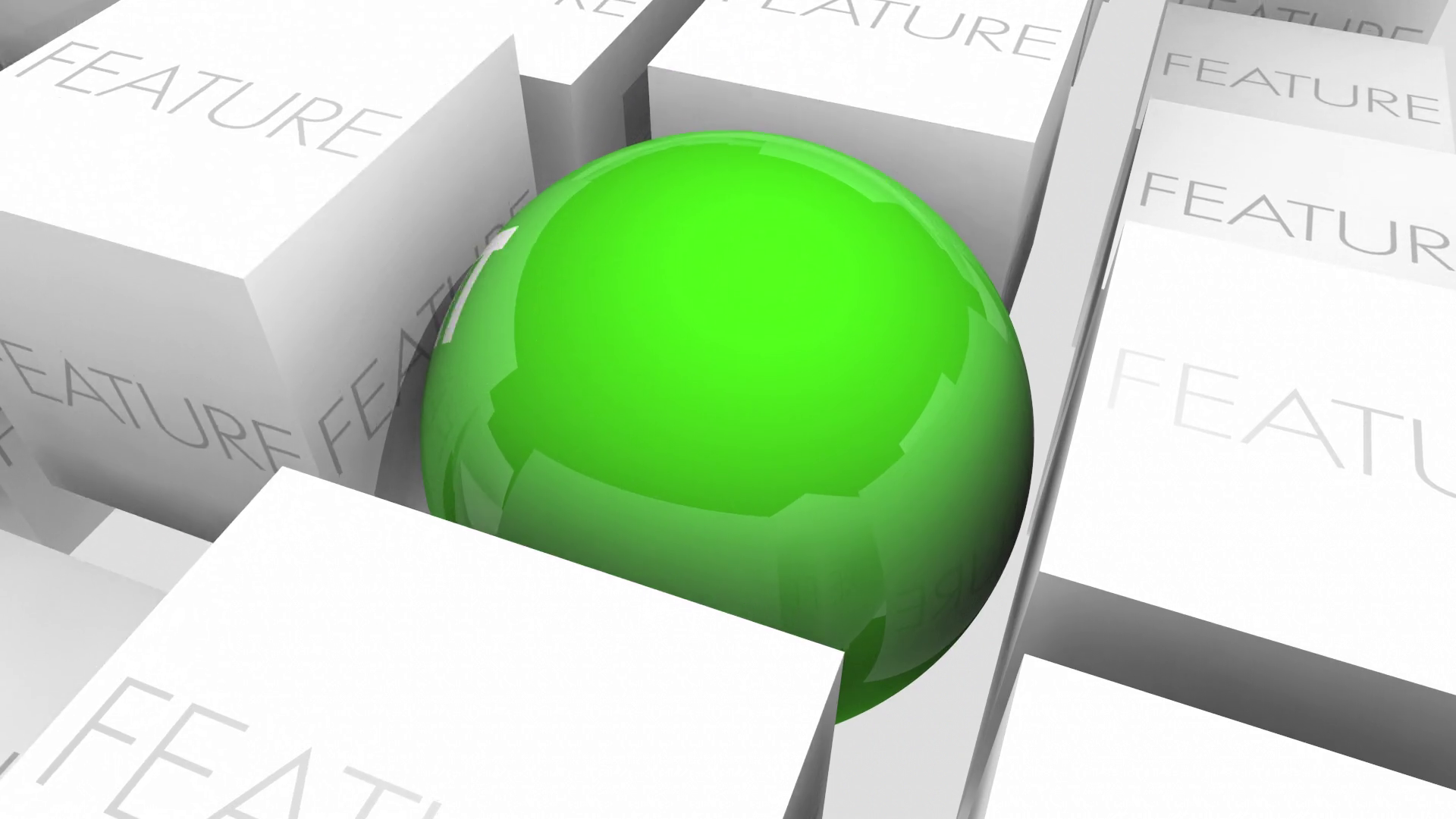 Benefit Vs Feature Advantage Value Sphere In Cubes 3 D Animation Motion ...