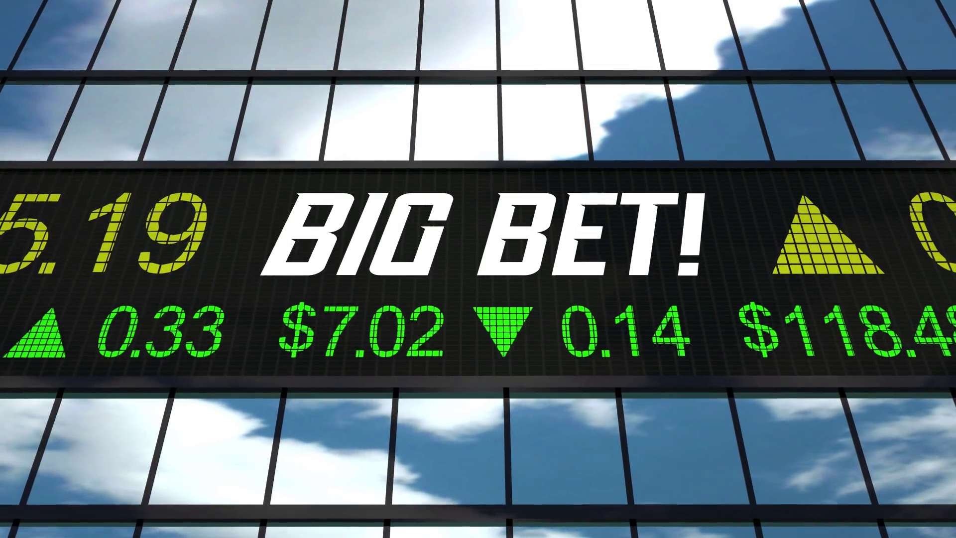 Big Bet Stock Market Gamble Take Risk Invest Stock Motion Graphics SBV ...