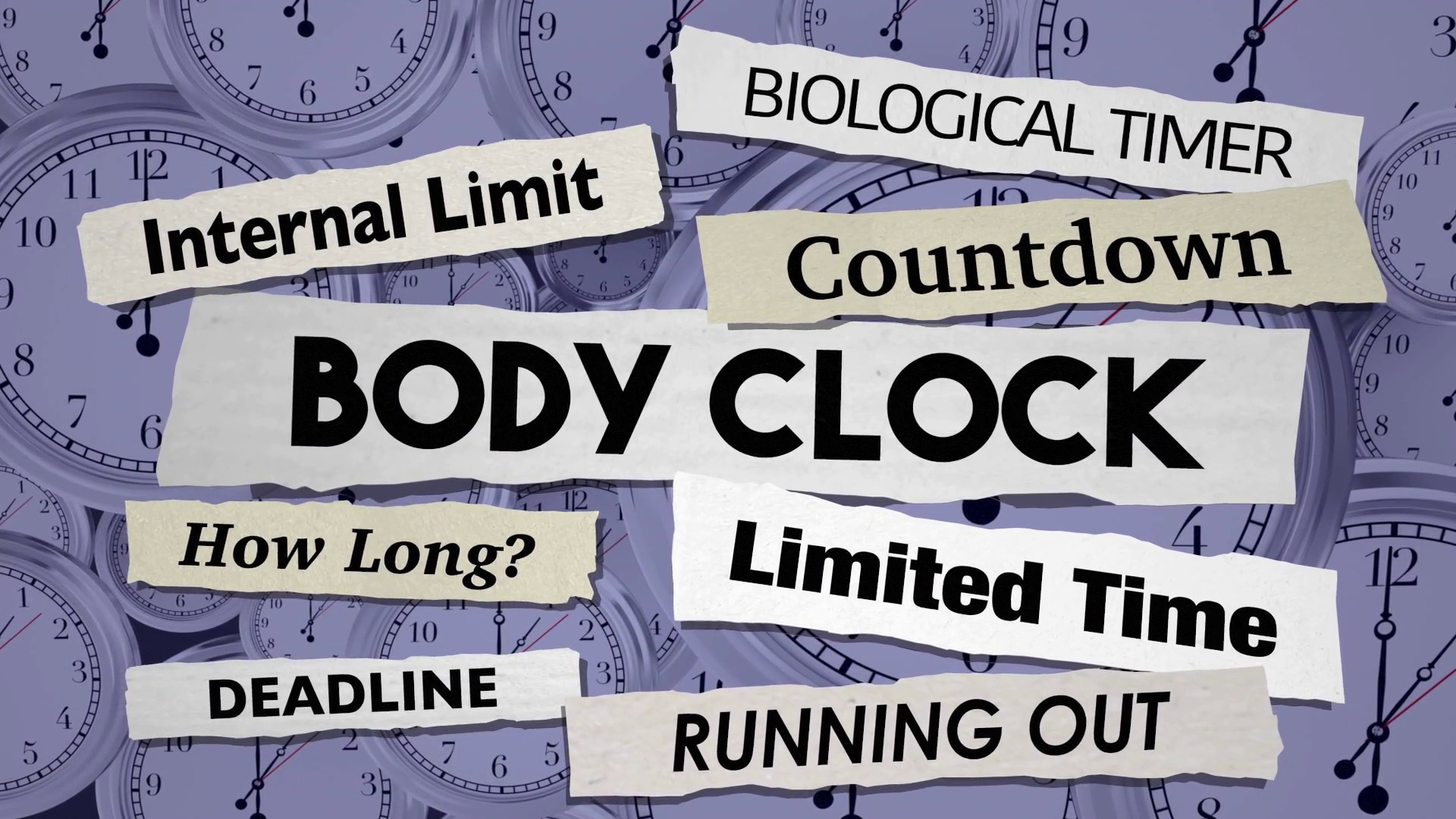 Body Clock News Headlines Life Expectancy Stock Motion Graphics SBV ...