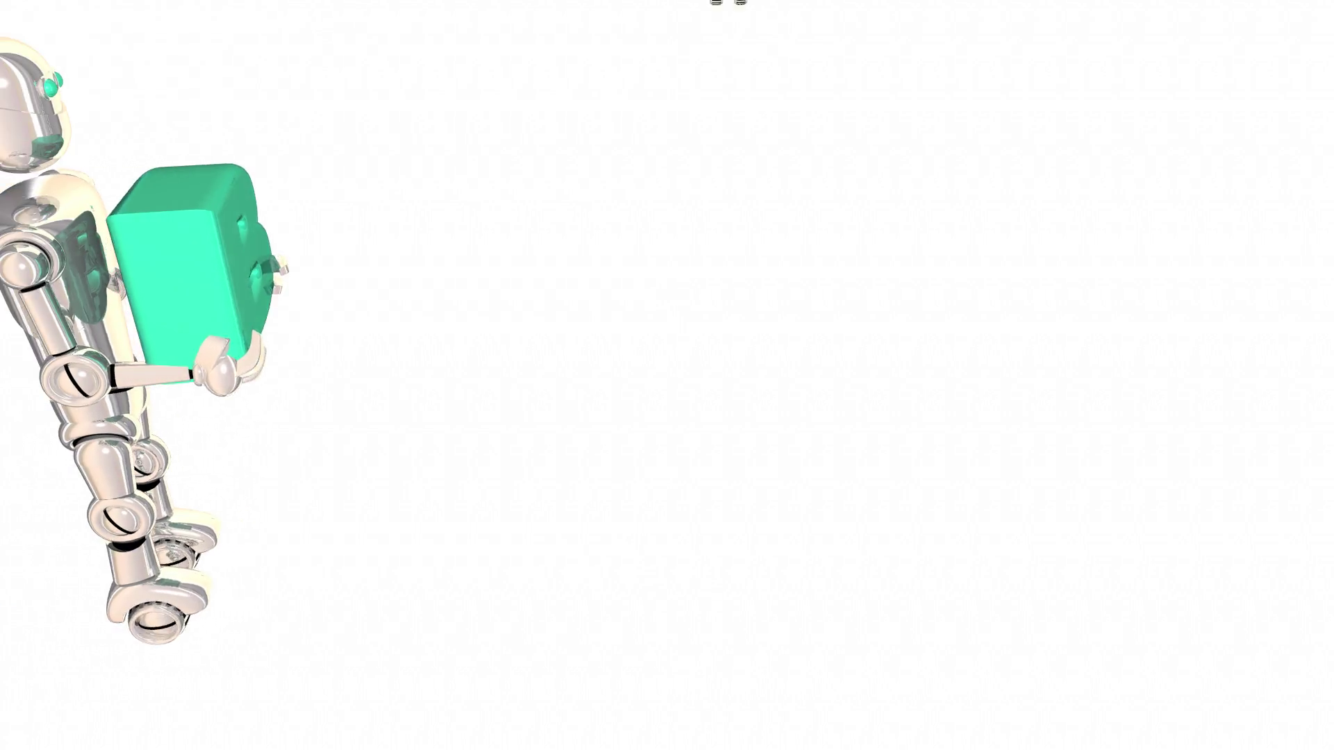 Bot Word Robots Carrying Letters Word Ai 3 D Stock Motion Graphics SBV ...