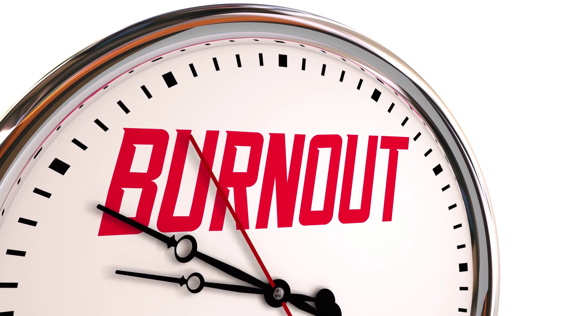 Burnout Exhaustion Stress Clock Time Stock Motion Graphics SBV ...