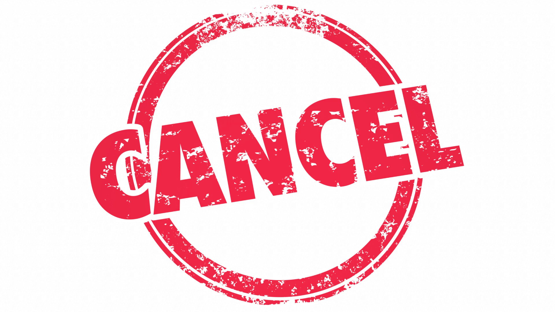 Cancel End Terminate Reject Word Stamp 3 D Animation Motion Background ...