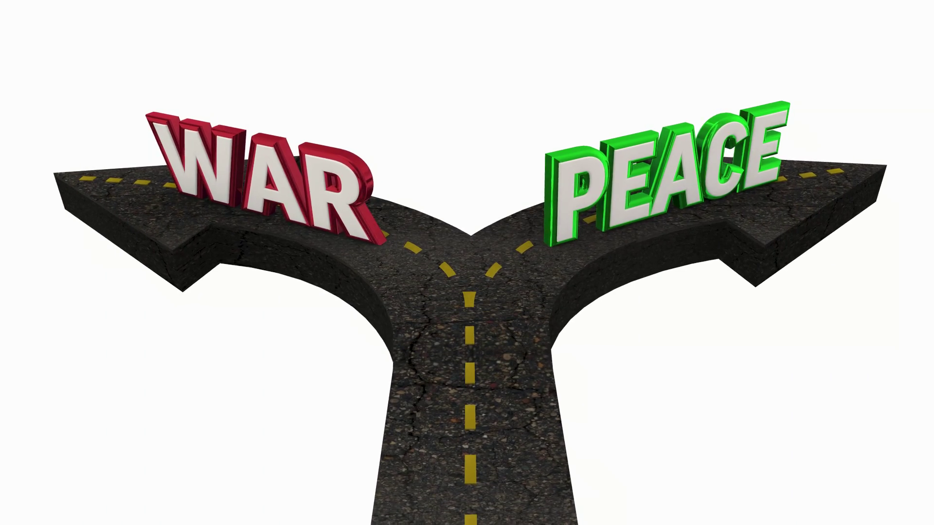 Choose Path Of War Peace Two Arrows Stop Stock Motion Graphics SBV ...