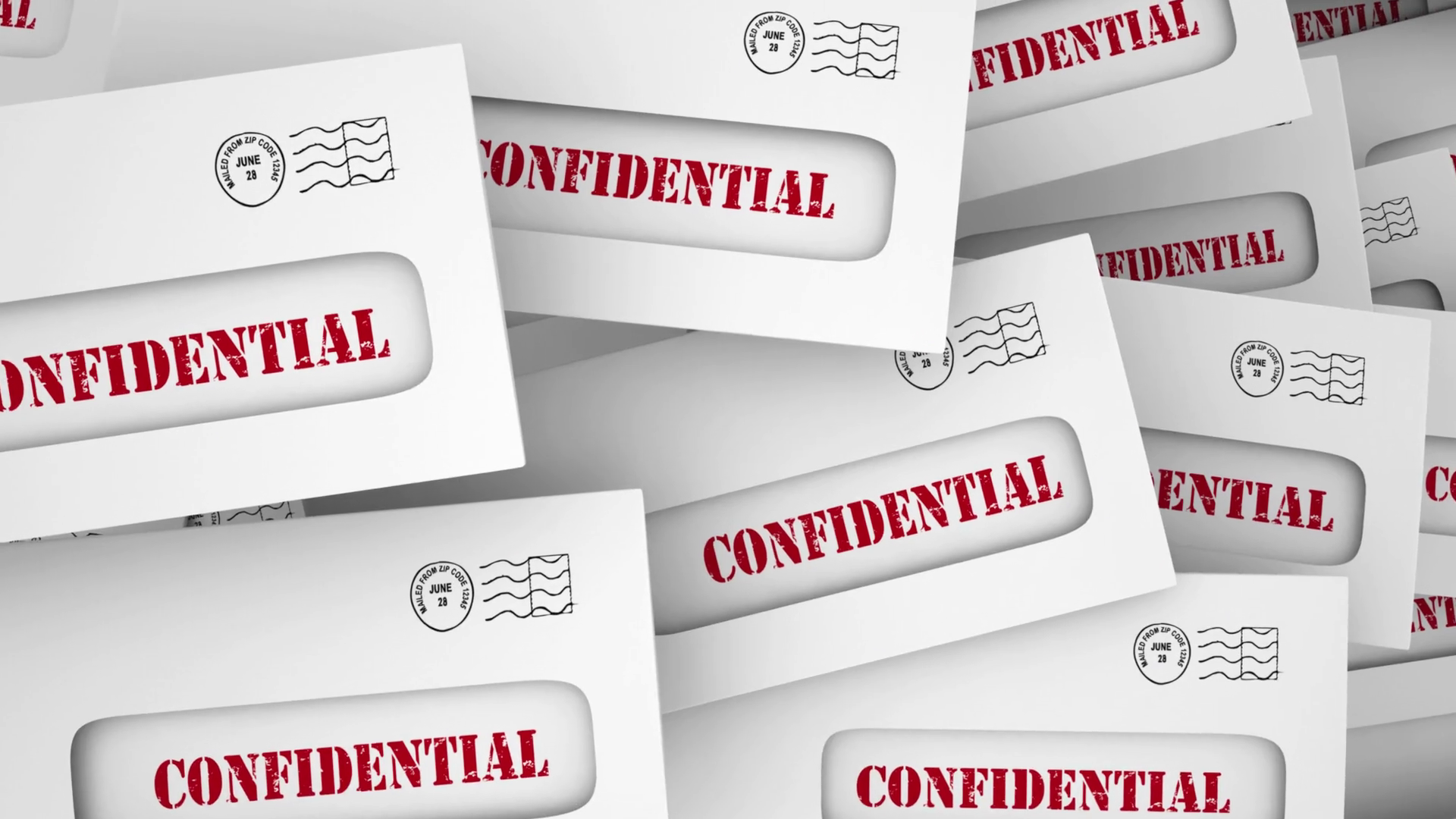 Confidential Secret Private Message Envelope Stock Motion Graphics SBV ...