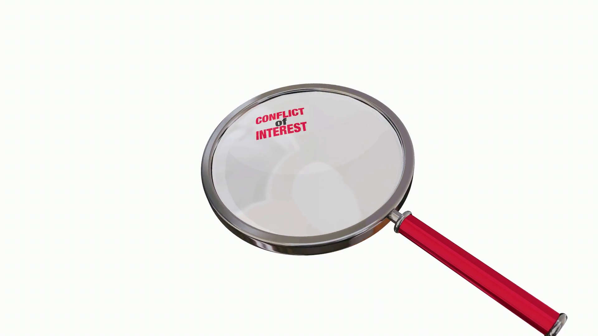 Conflict Of Interest Magnifying Glass Find Stock Motion Graphics SBV ...