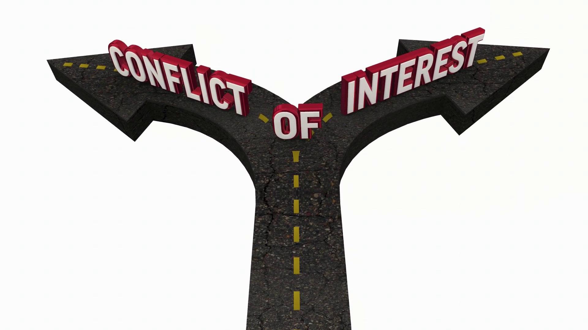 Conflict Of Interest Relationship Two Arrow Stock Motion Graphics SBV ...