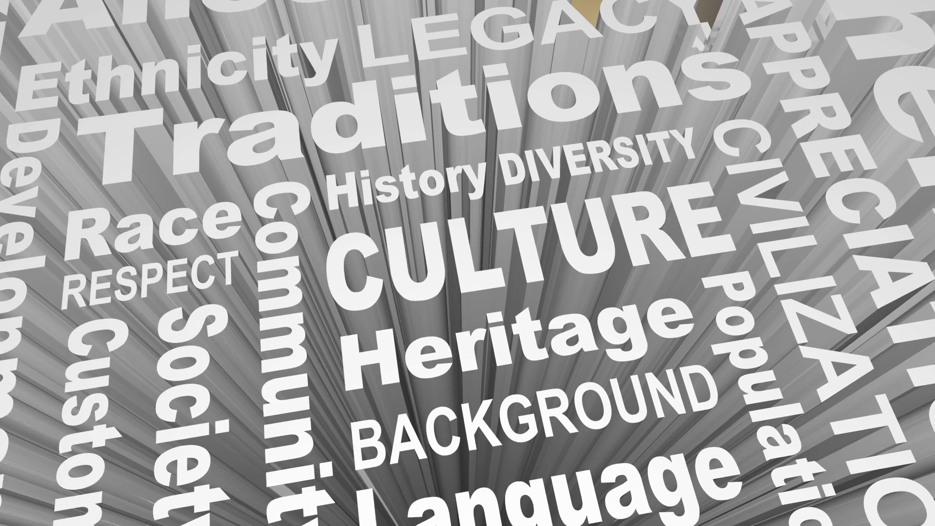 Culture Heritage Ethnic Race Groups Diversity Word Collage 3 D Animation Motion Background culture-heritage-ethnic-race-groups-diversity-word-collage-3-d-animation-motion-background