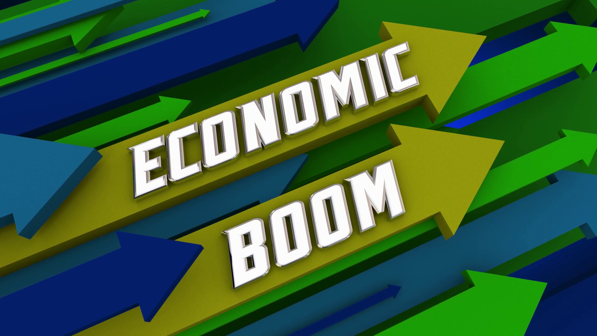 Economic Boom Arrows Rising Fast Growth Up Stock Motion Graphics SBV ...
