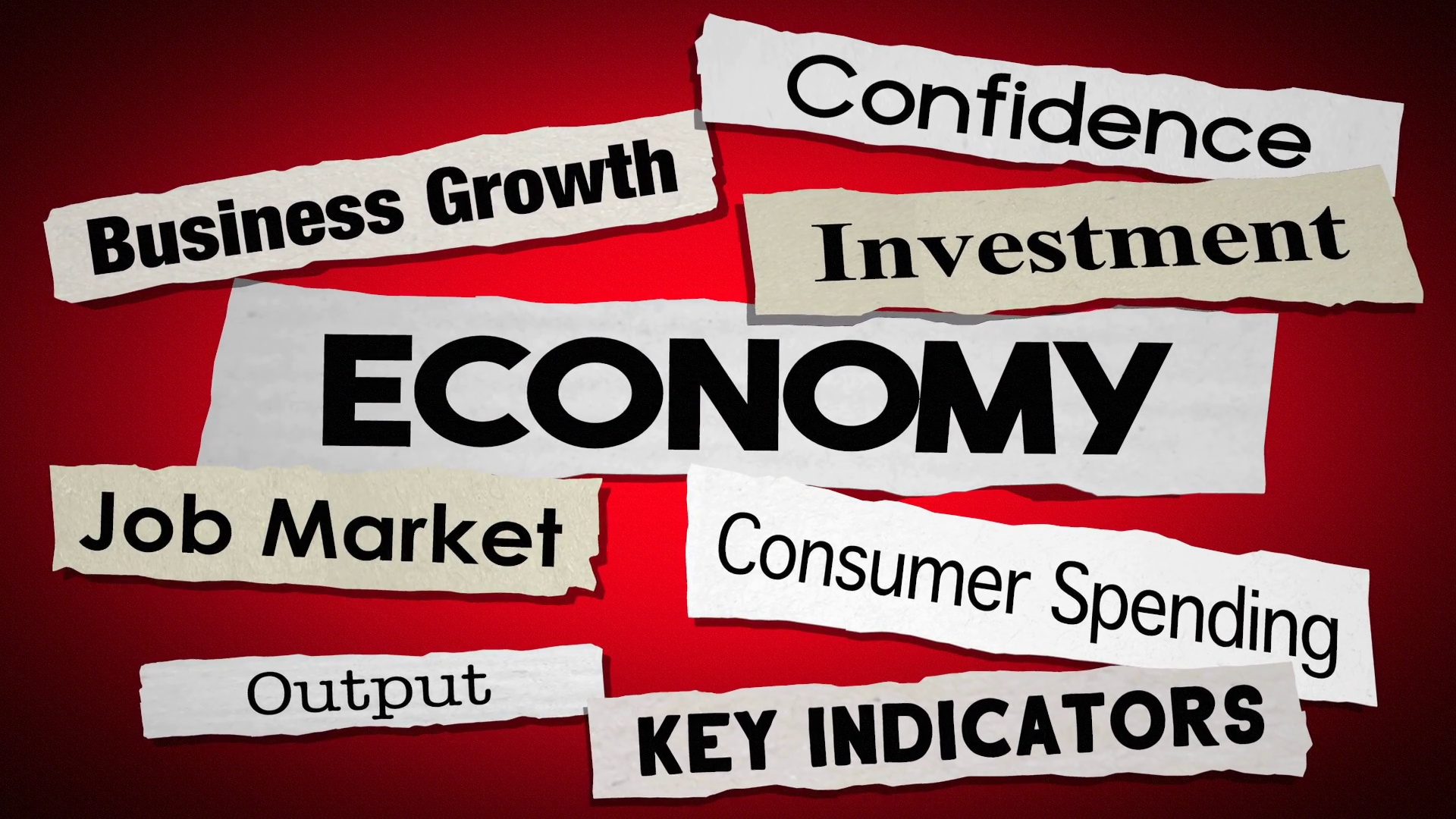 Economy News Headlines Job Growth Financial Stock Motion Graphics SBV ...