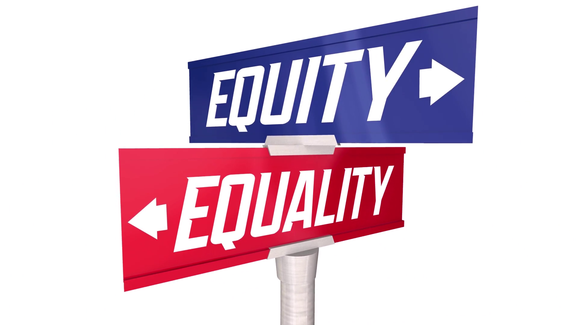 Equity Equality Two Way Road Street Signs Stock Motion Graphics SBV ...