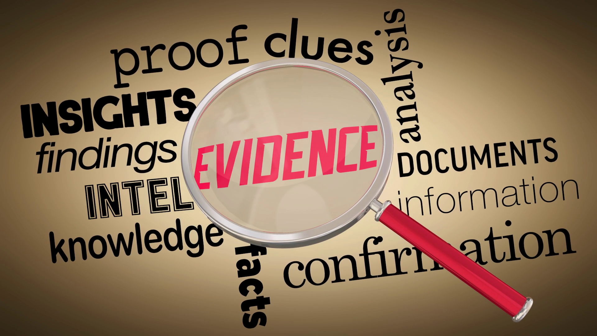 Evidence Magnifying Glass Find Clues Facts Stock Motion Graphics SBV-348496292 - Storyblocks