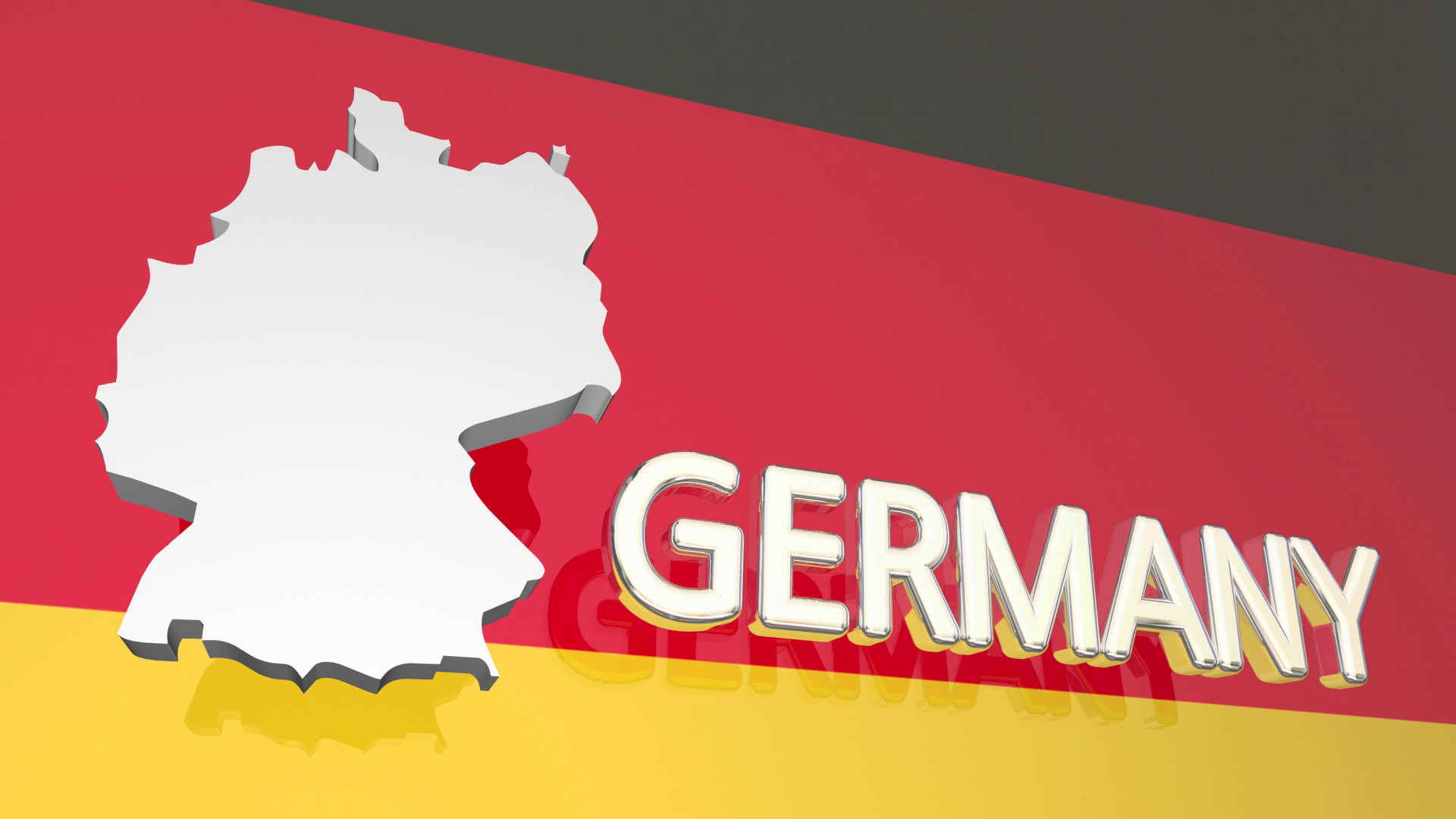 Germany Country Nation Map Europe 3 D Animation Motion Background ...