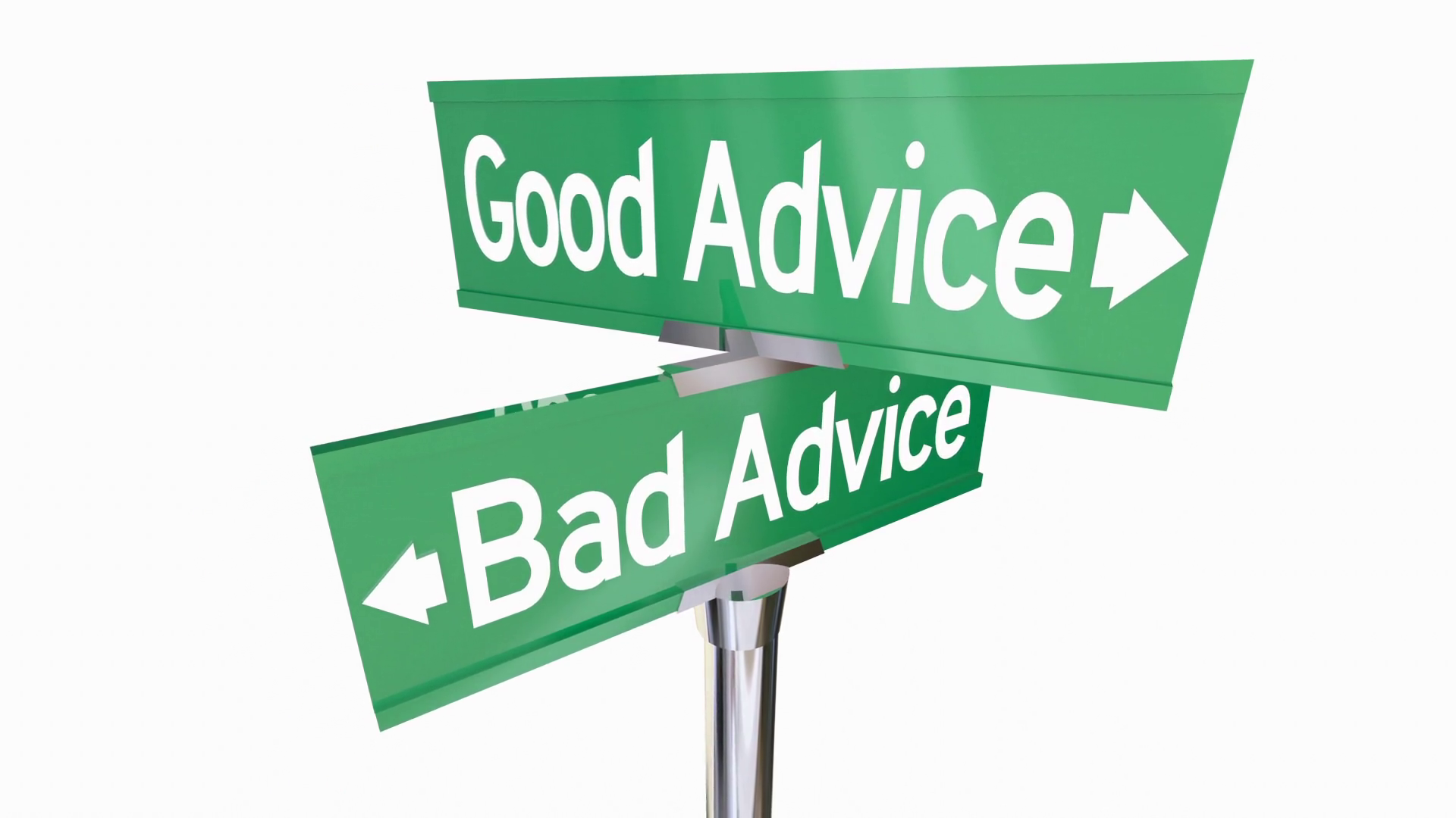 Good Advice Vs Bad Information Tips Help Stock Motion Graphics SBV ...