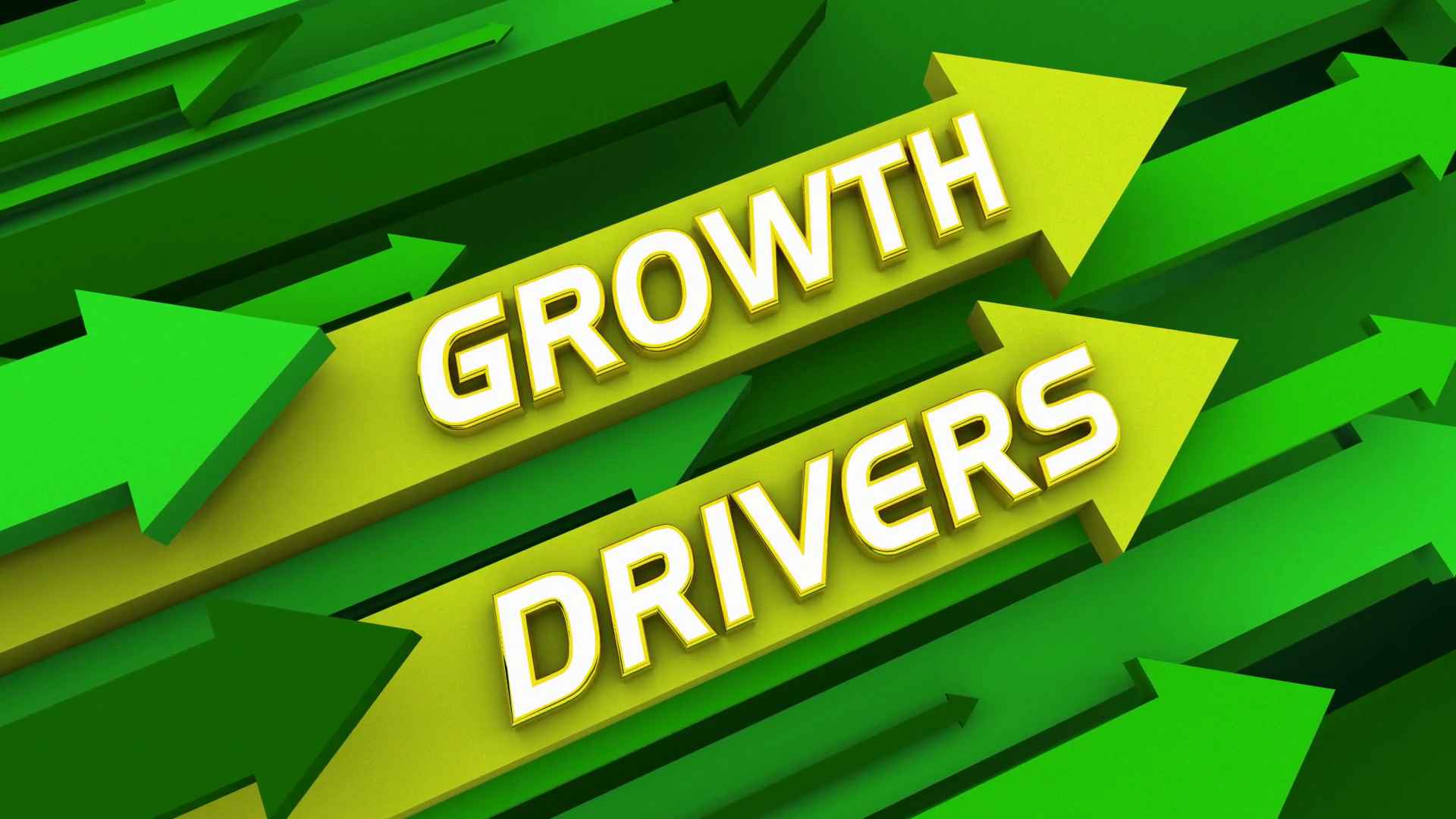 Growth Drivers Arrows Rising Grow Success Stock Motion Graphics SBV ...