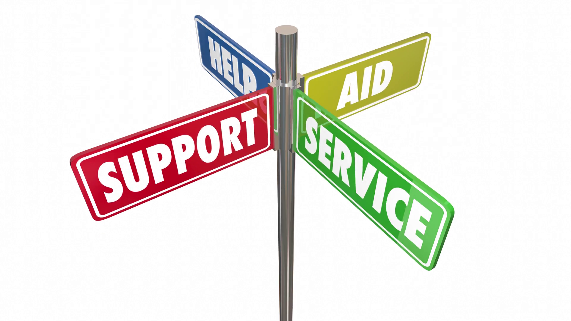Help Support Aid Service Signs Seamless Stock Motion Graphics SBV ...
