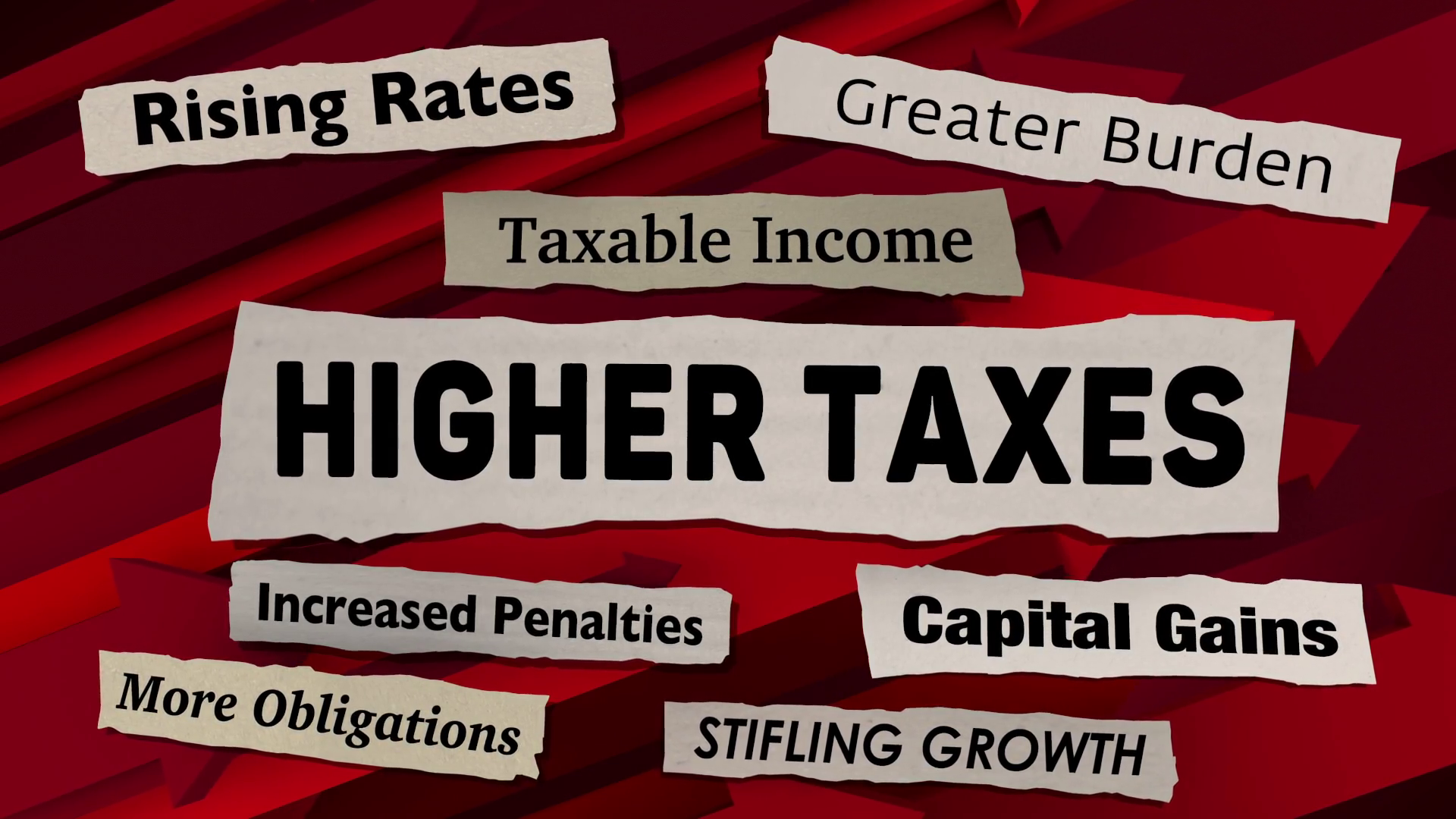 Higher Taxes News Headlines Income Property Stock Motion Graphics SBV ...