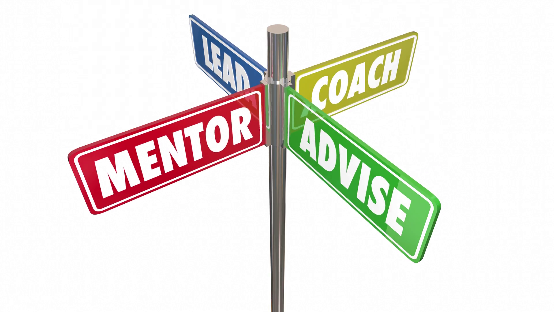 Lead Coach Mentor Advise Signs Seamless Stock Motion Graphics SBV ...