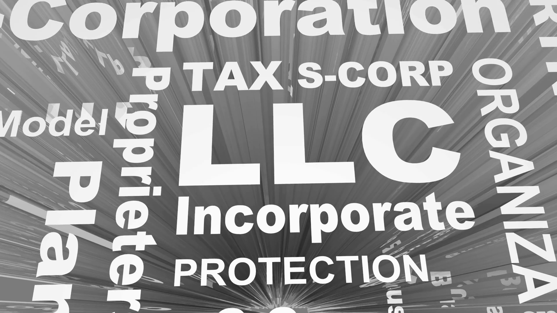 Llc Limited Liability Corporation Business Company Incorporate 3 D ...