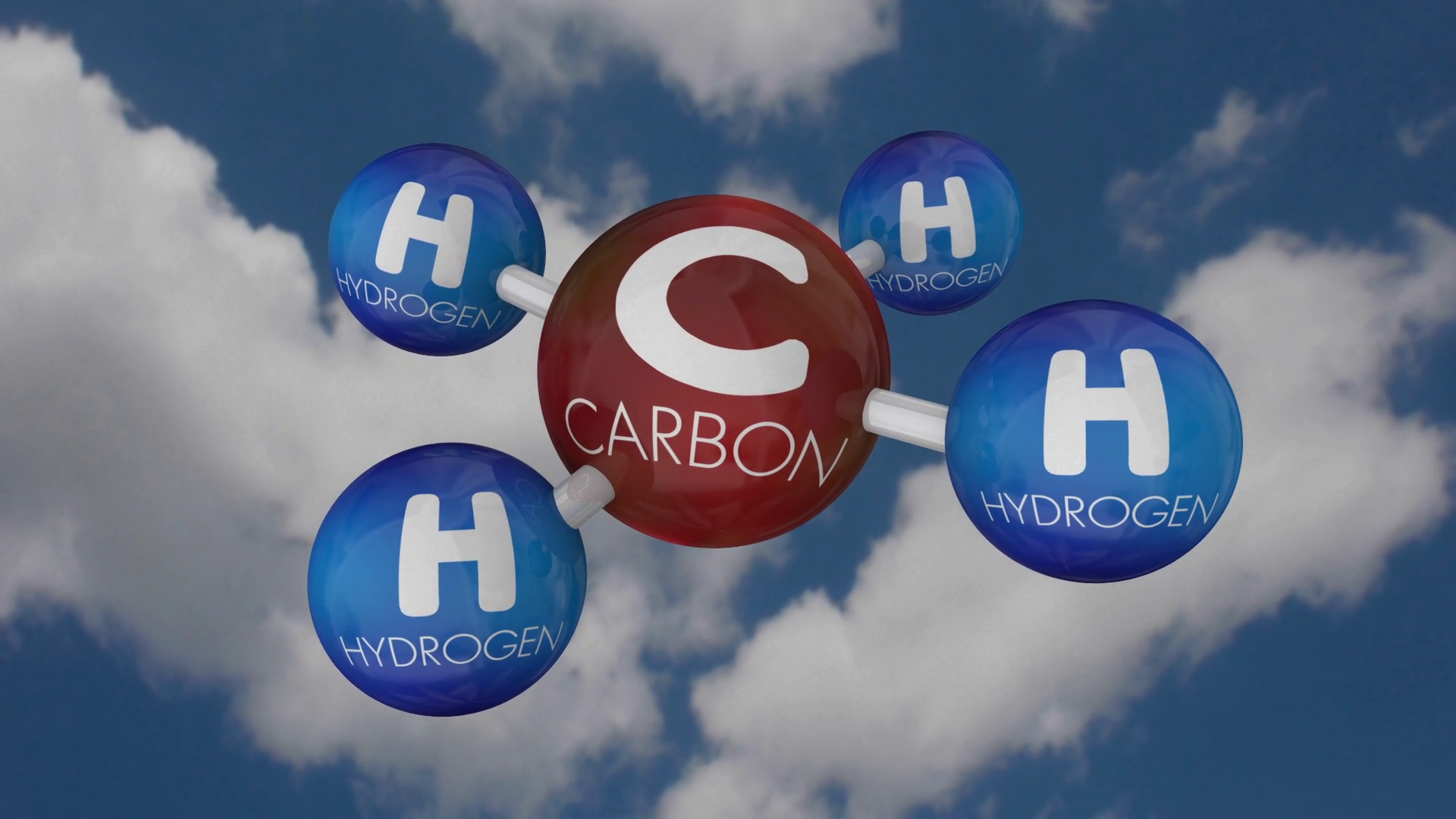 Methane Molecule Gas Emission Ch 4 Climate Stock Motion Graphics SBV ...