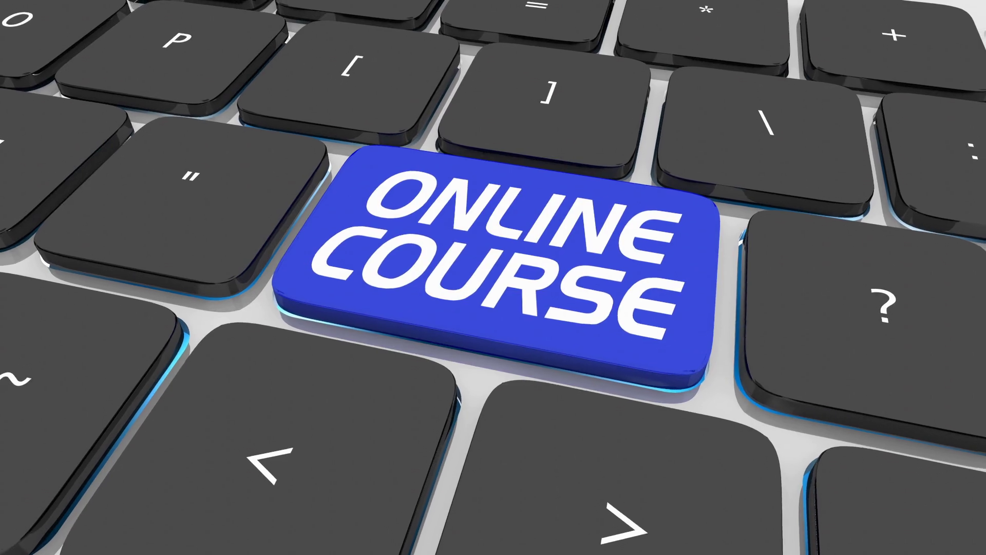 Online Course Computer Keyboard Key Virtual Stock Motion Graphics SBV ...