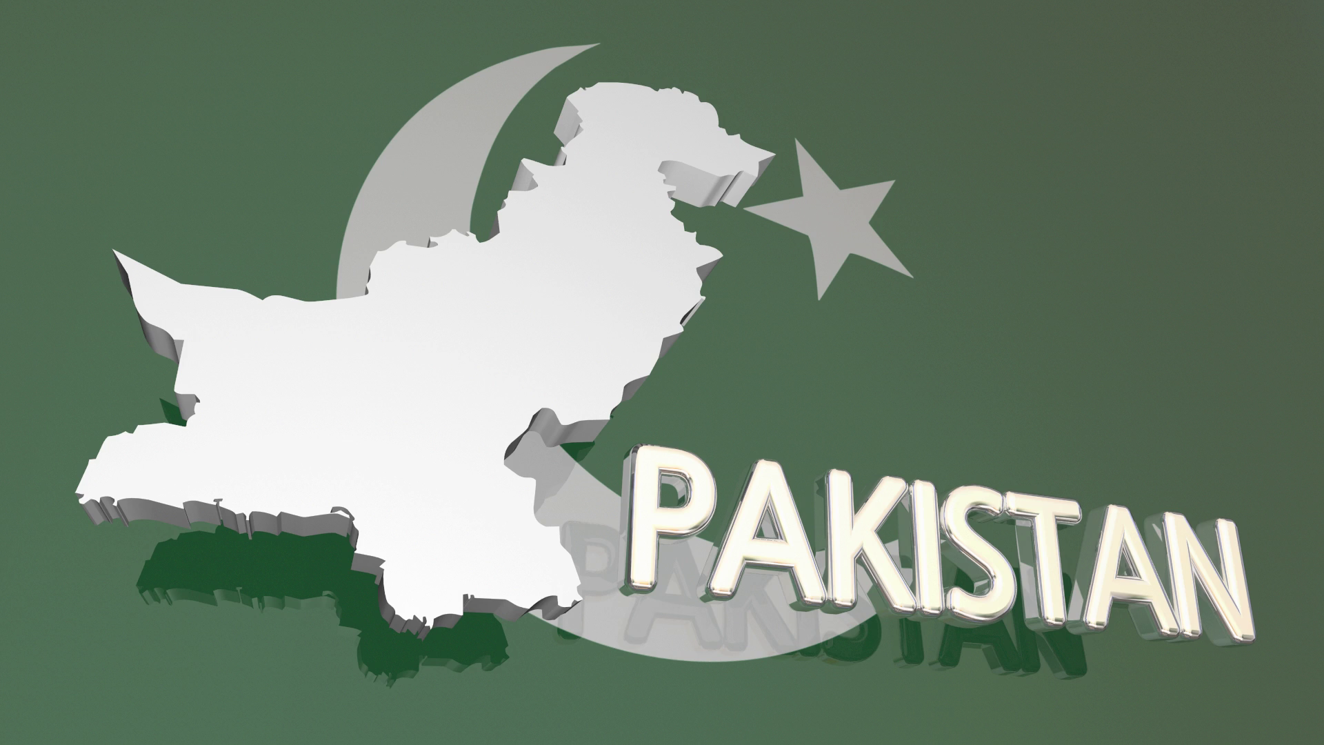 Pakistan Country Nation Map Asia Flag 3 D Animation Motion Background ...