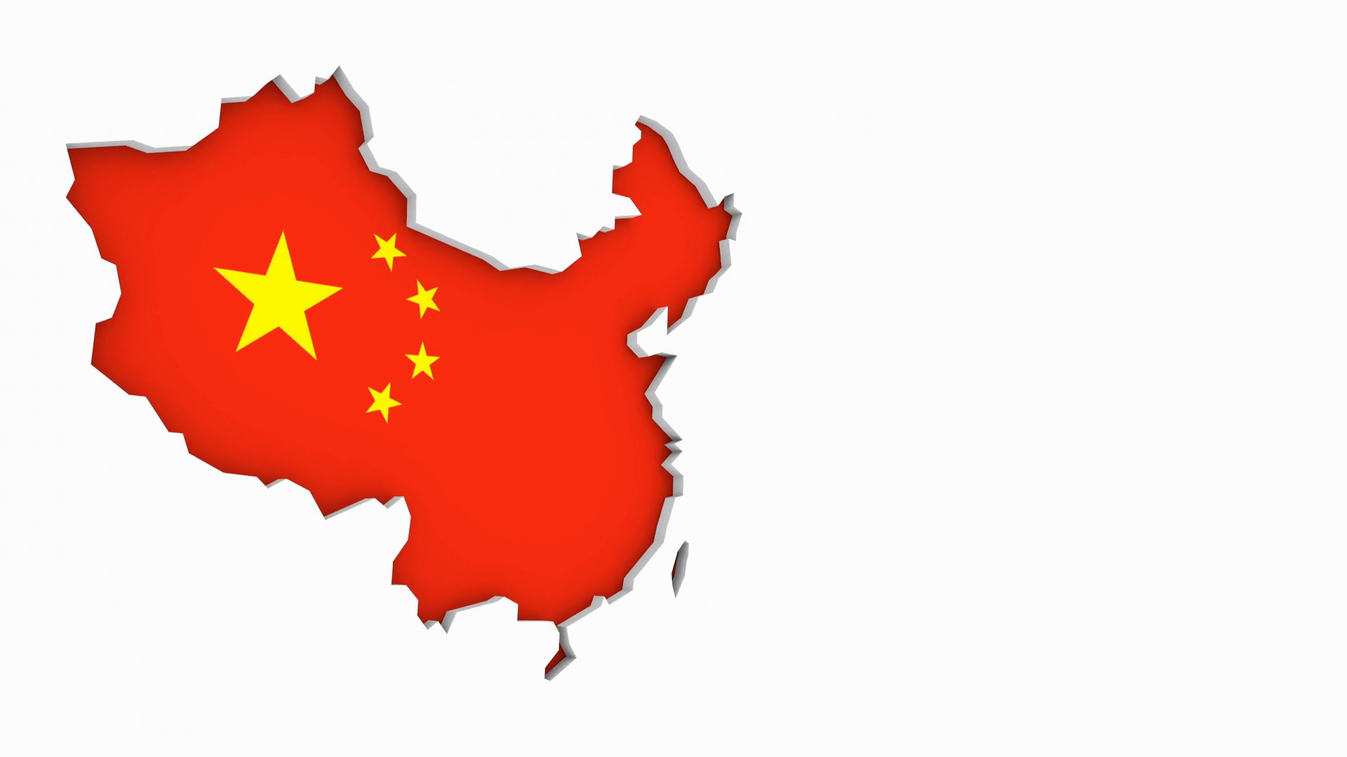 Peoples Republic Of China Map Red Flag Background 3 D Animation Motion peoples-republic-of-china-map-red-flag-background-3-d-animation-motion