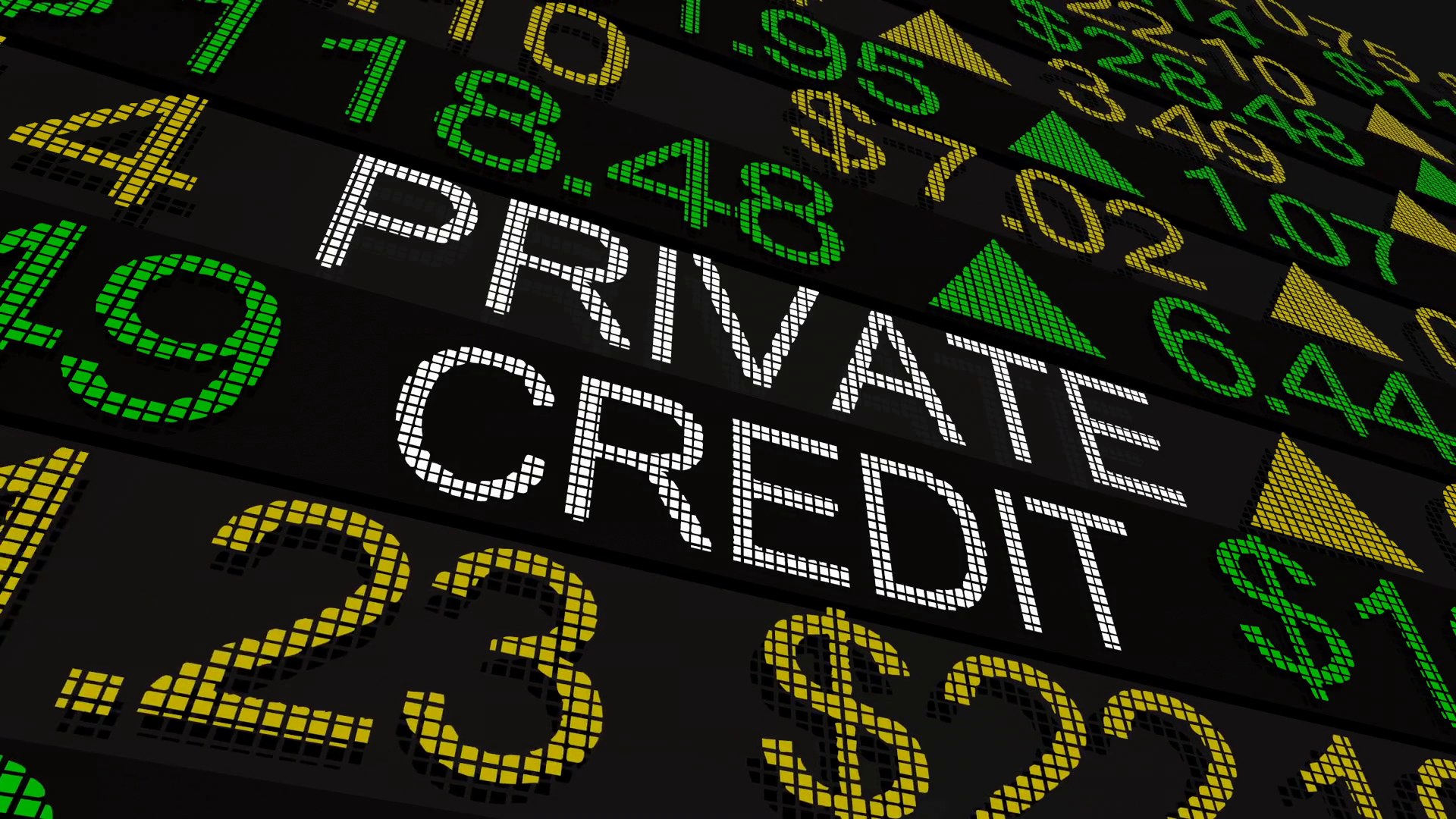 Private Credit Fund Financing Money Loan Stock Motion Graphics SBV ...