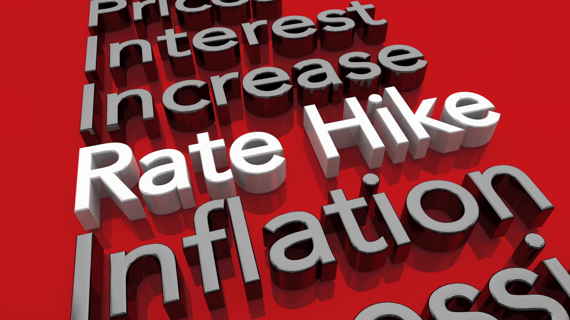 Rate Hike Interest Cost Loan Borrow Money Stock Motion Graphics SBV ...