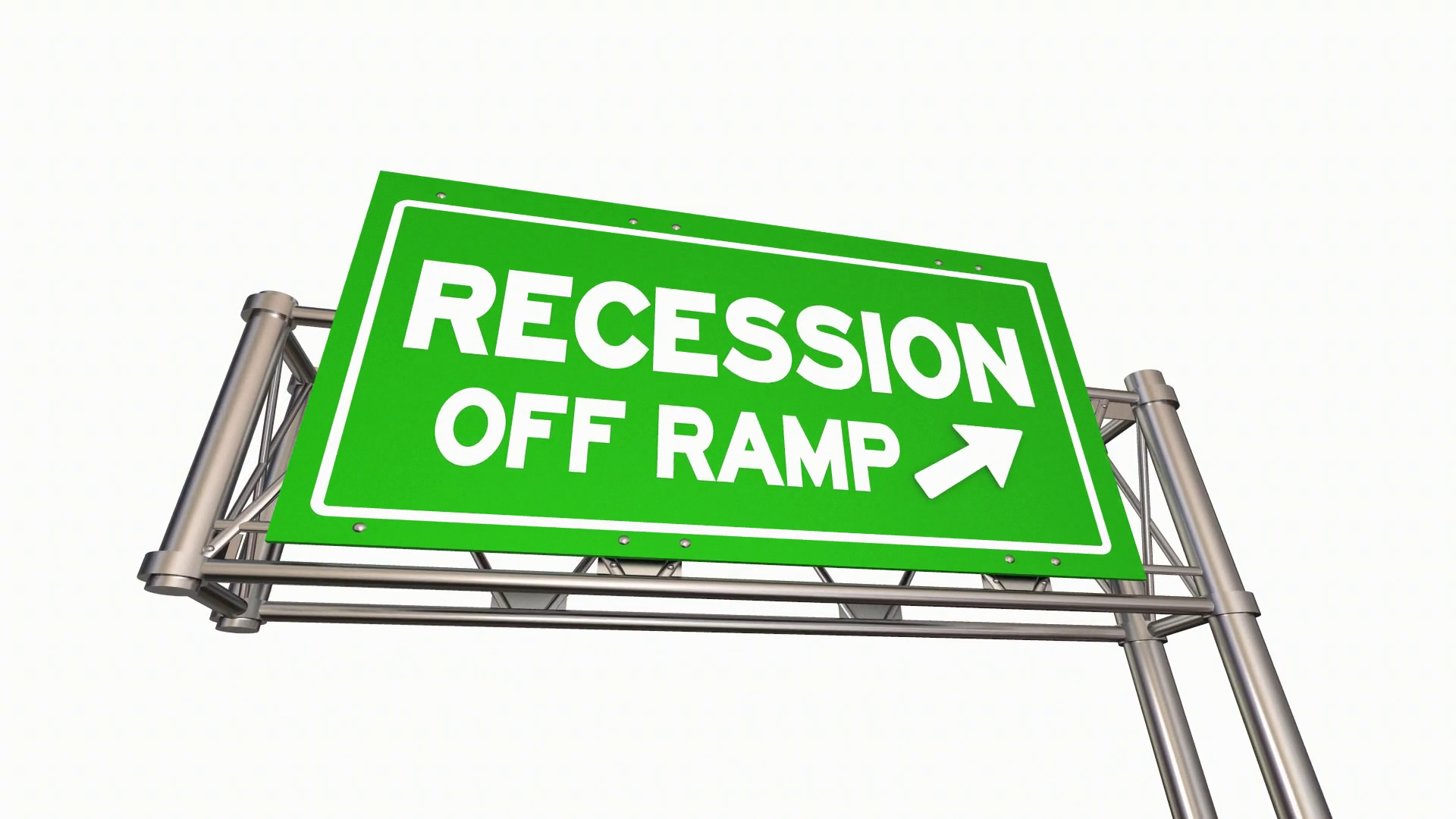 Recession Off Ramp Freeway Sign Bad Economy Stock Motion Graphics SBV ...