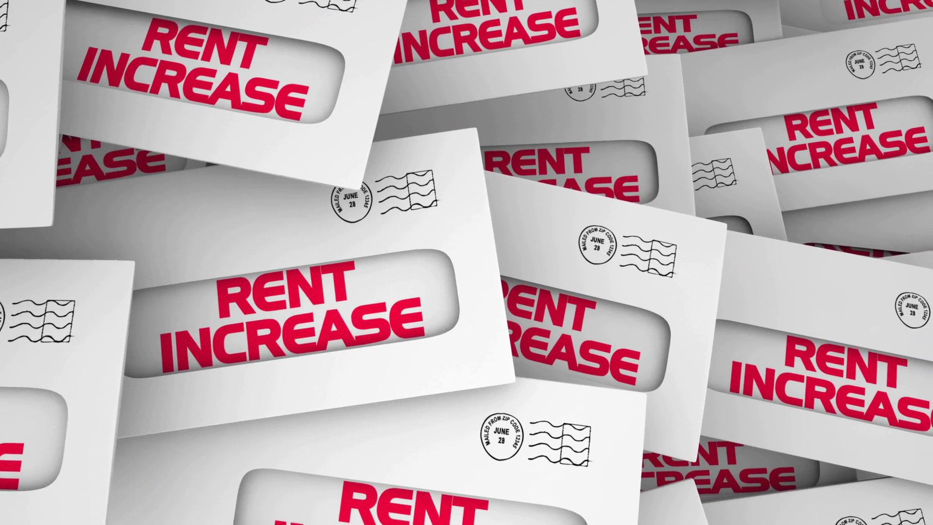 Rent Increase Letters Higher Cost Rental Stock Motion Graphics SBV ...