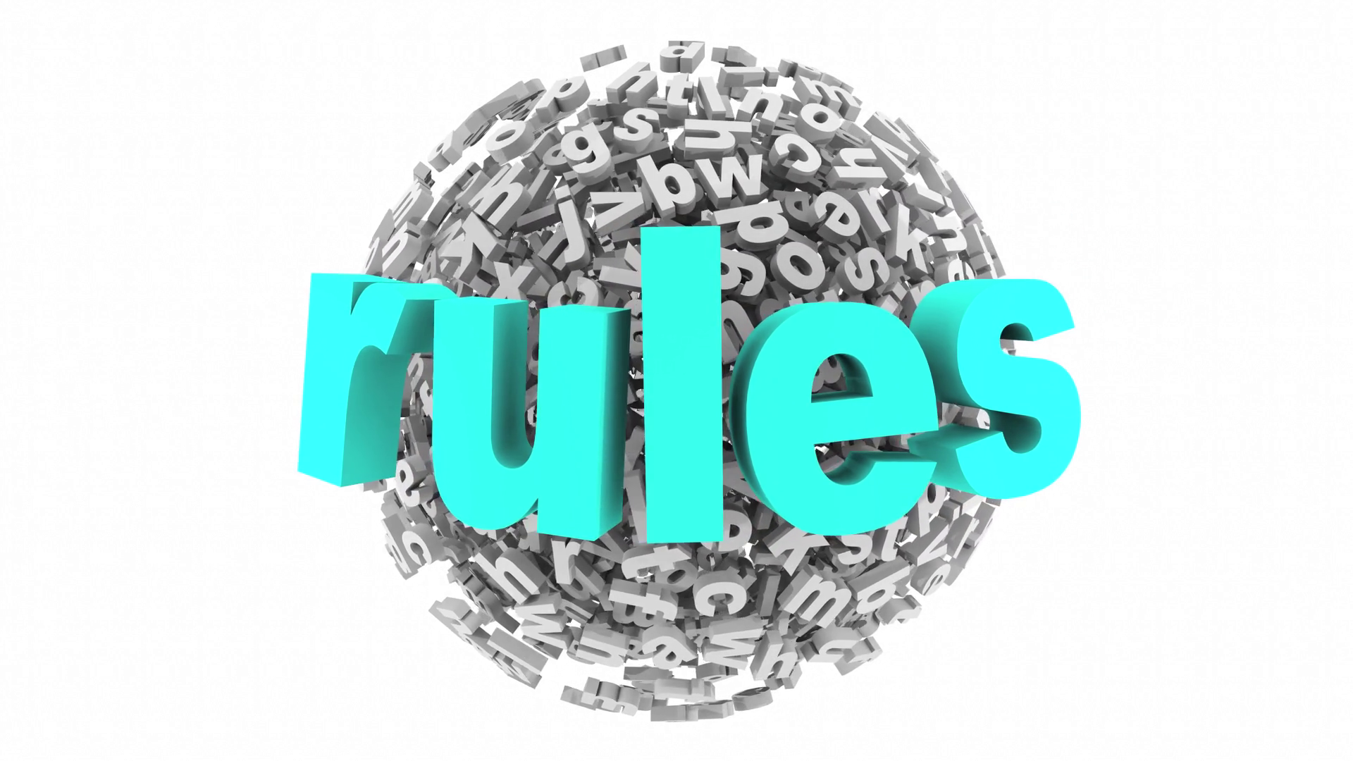 Rules Laws Regulations Instructions Directions Letter Sphere 3 D ...