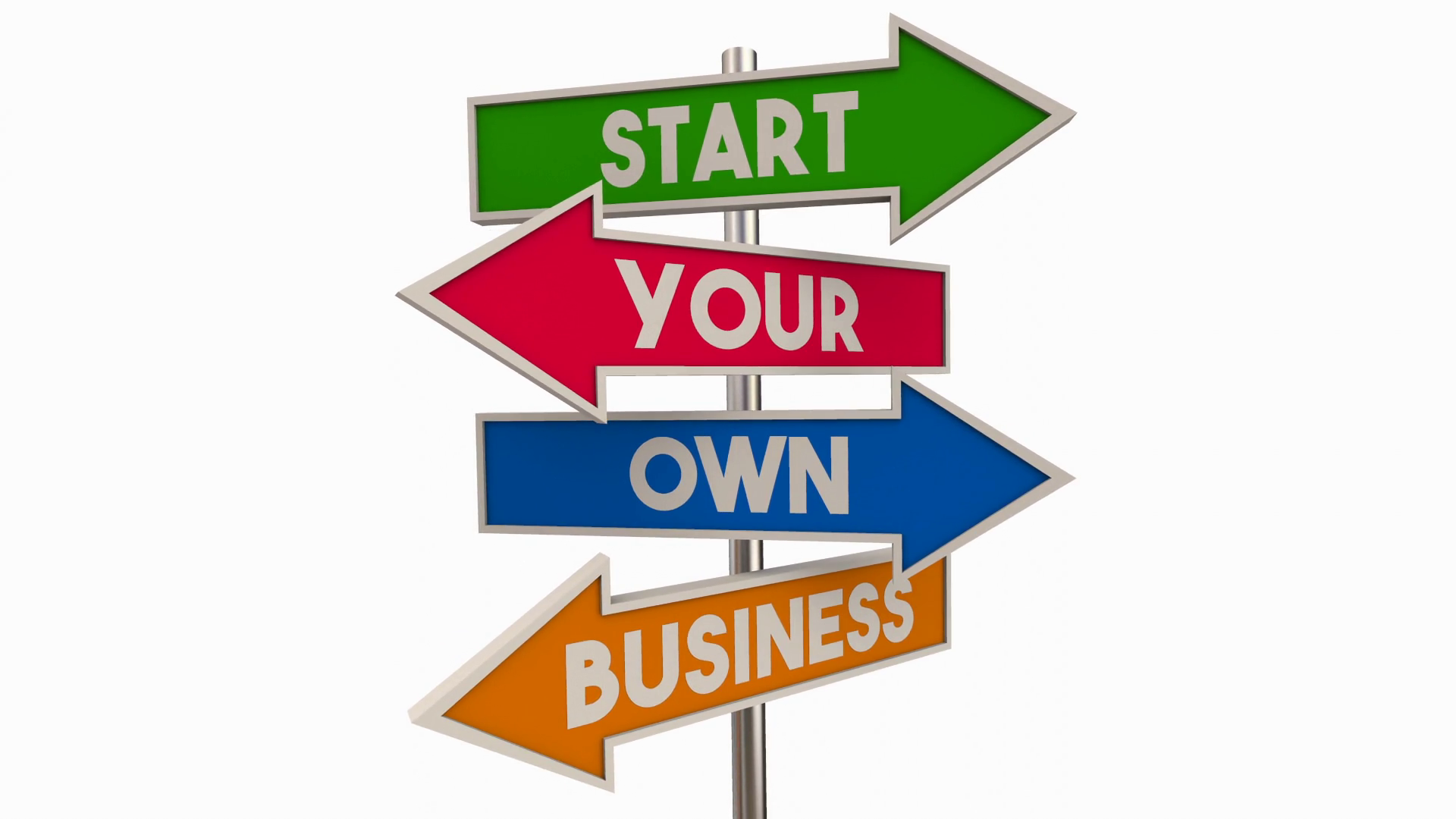 Start Own Business Arrow Signs Entrepreneur Stock Motion Graphics SBV ...