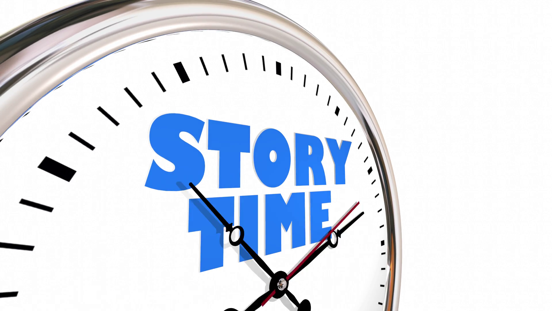 Story Time Storytelling Narrative Clock Stock Motion Graphics SBV ...