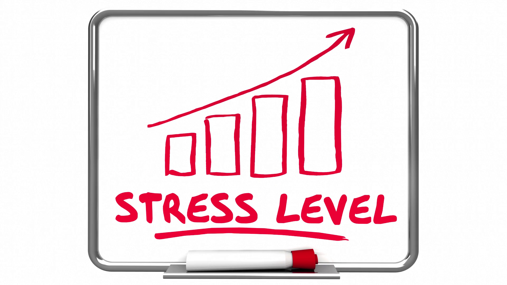 Stress Level Overworked Arrow Rising Workload 3 D Animation Motion ...