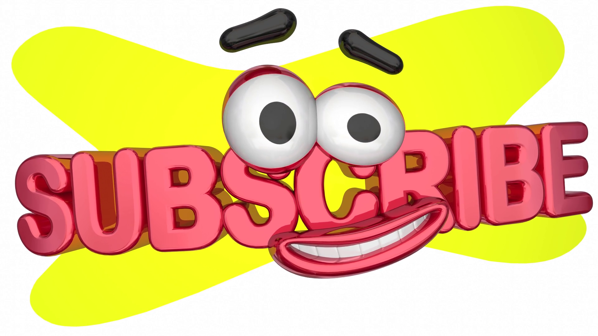 Subscribe Cartoon Face Smile Subscription Now 3 D Animation Motion ...