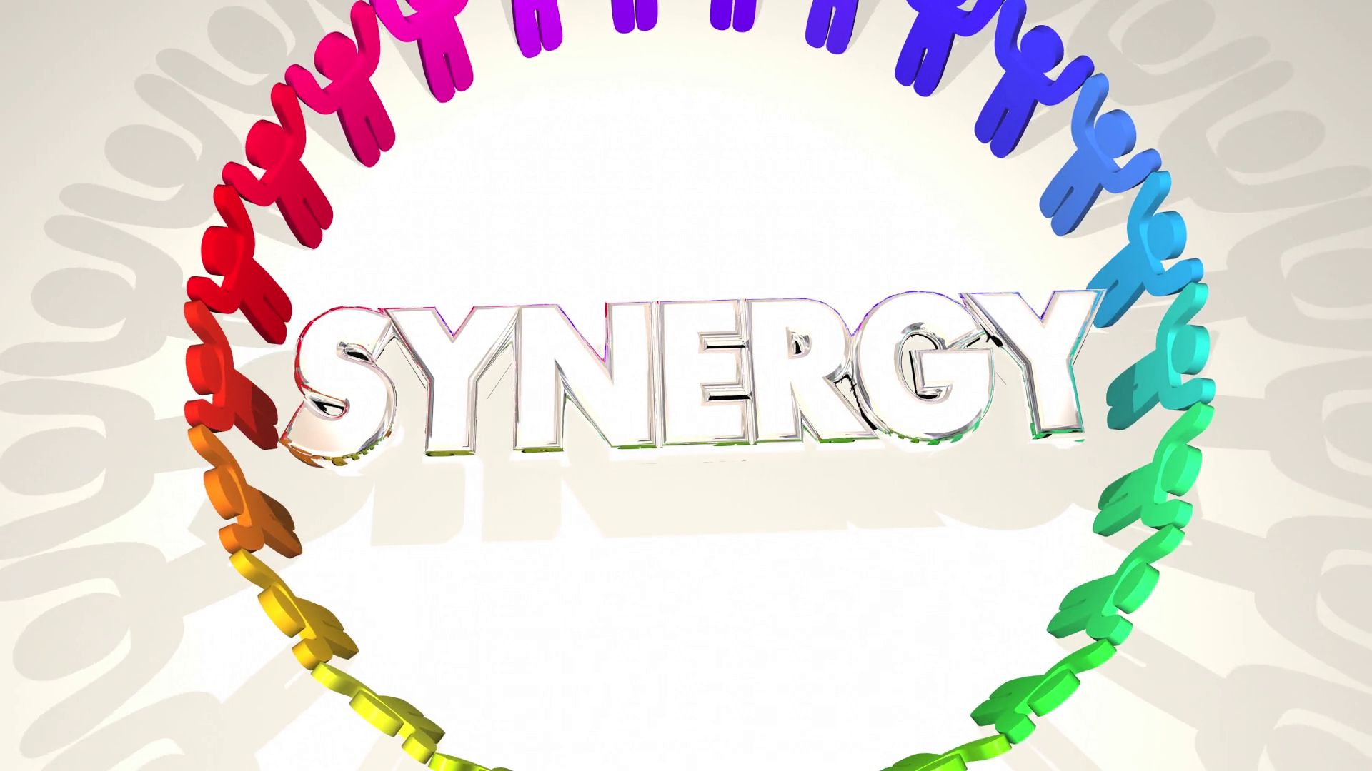 Synergy People Circle Working Together 3 D Stock Motion Graphics SBV ...
