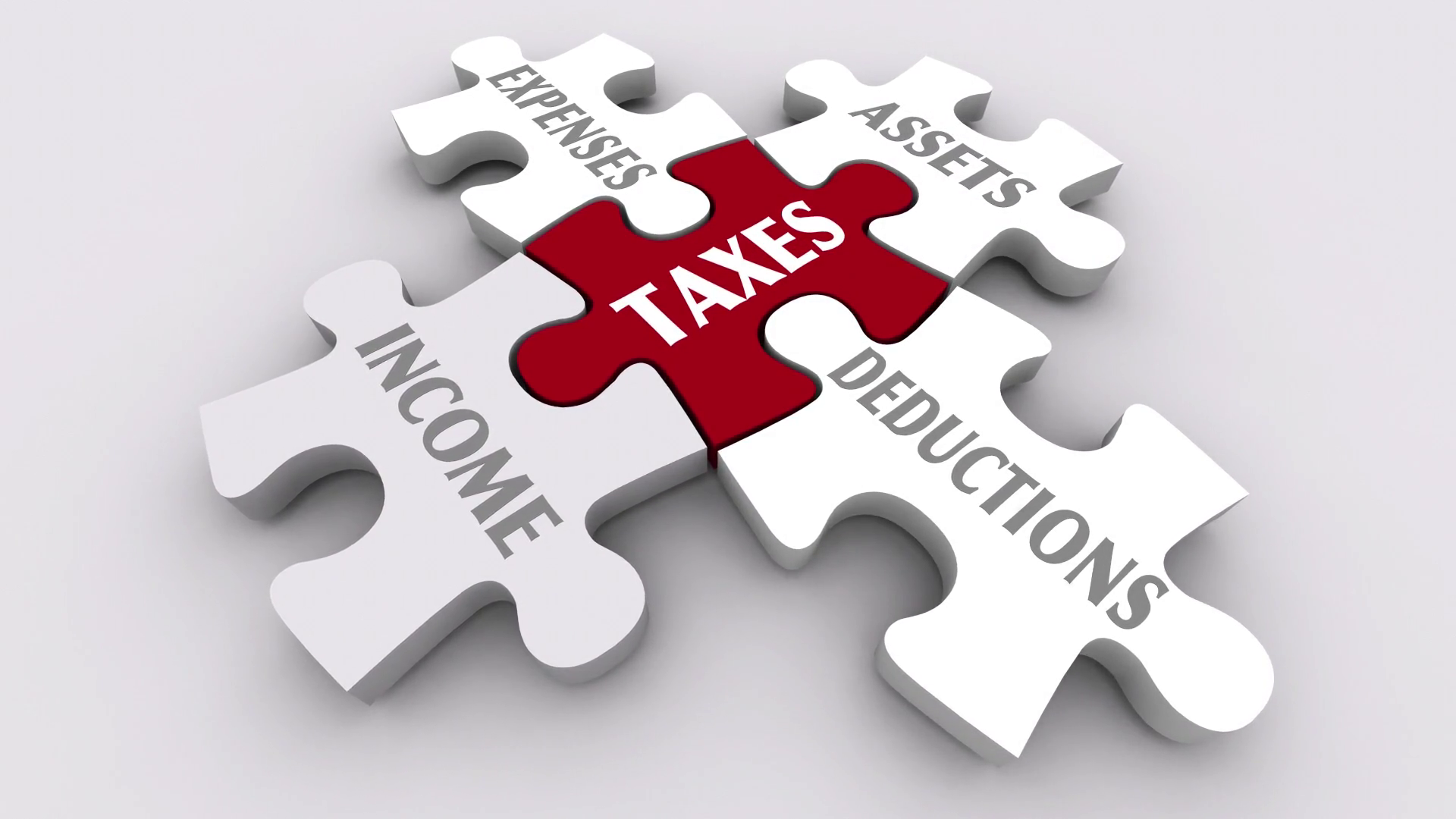 Taxes Earnings Income Expenses Deductions Stock Motion Graphics SBV ...