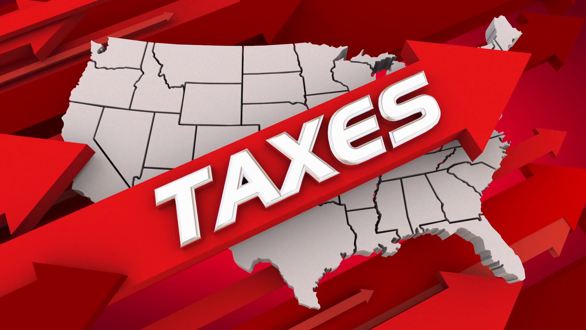 Taxes Rising Up Higher United States America Stock Motion Graphics SBV ...