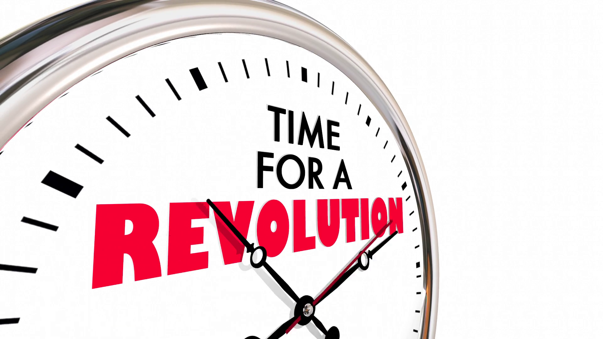 Time Revolution Big Change Disruption Clock Stock Motion Graphics SBV ...